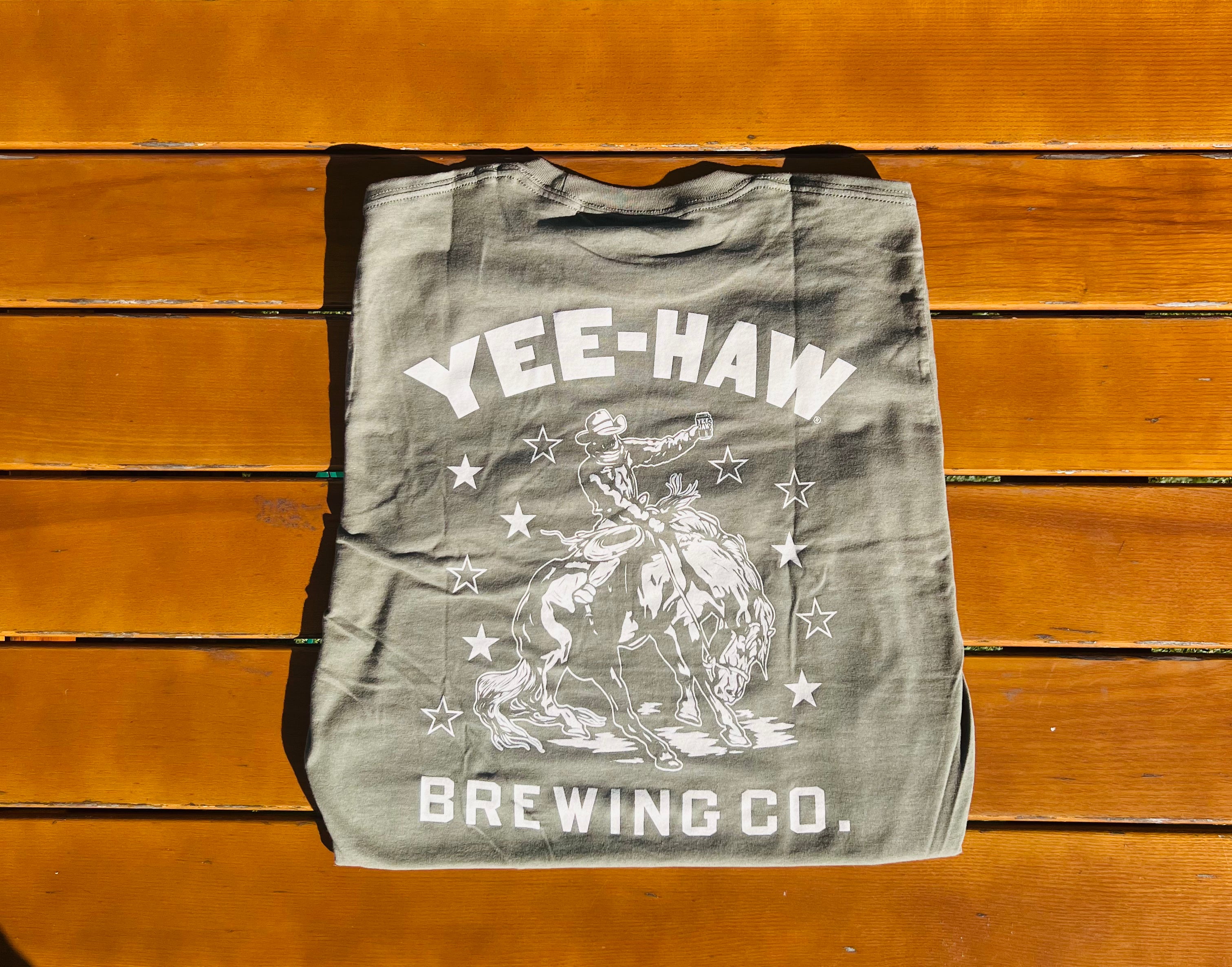 Cowboy Bronco Tee – Yee-Haw Brewing Co.